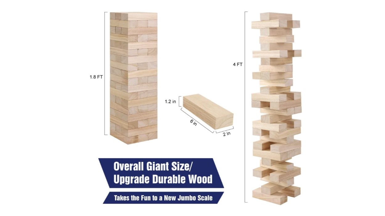 Giant Jenga Game | Coffey County Library